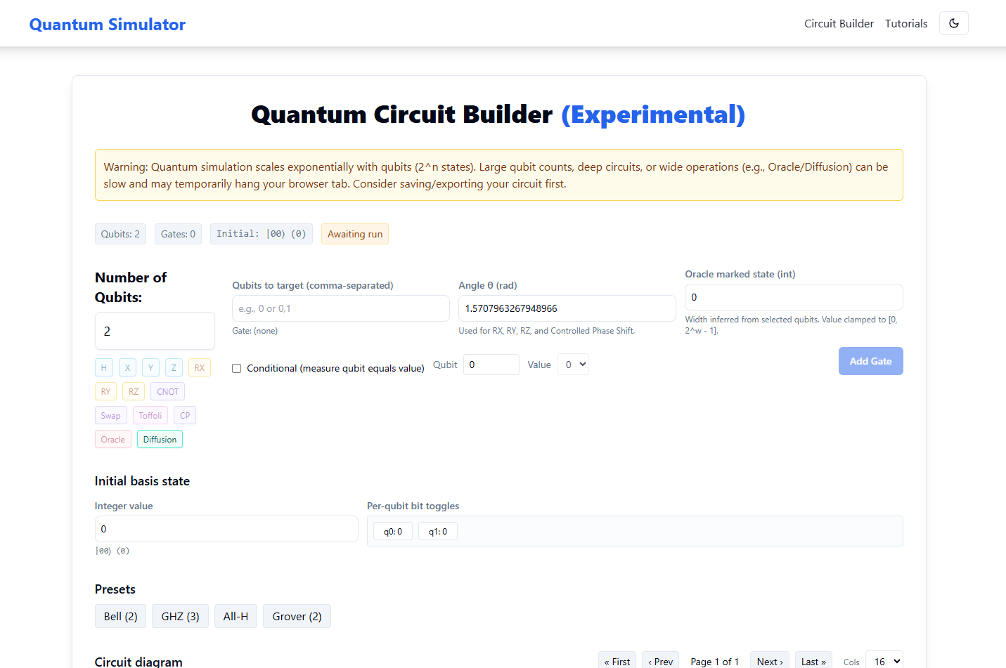QSim — Quantum Circuit Simulator